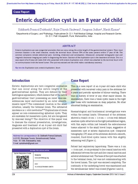 Enteric Duplication Cyst Pdf Gastrointestinal Tract Gastroenterology
