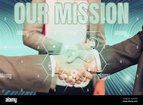 Text Showing Inspiration Our Mission Business Concept Tasks Or
