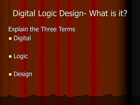 PPT Digital Logic Design PowerPoint Presentation Free Download ID 737810