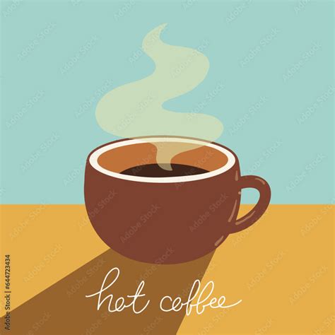 따뜻한 커피 한잔 Stock Vector Adobe Stock