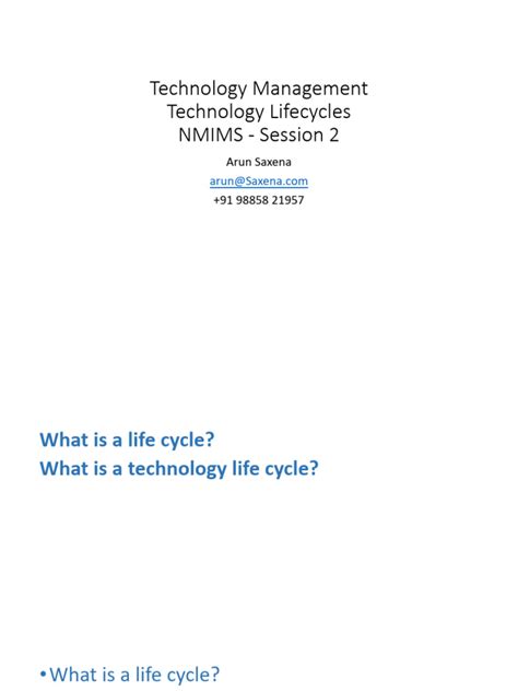 Tm Session 2 S Curve Pdf Innovation Product Lifecycle