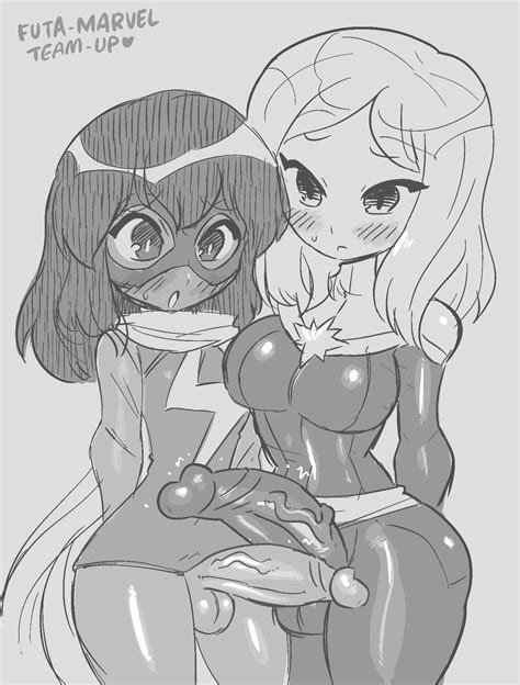 Ms Marvel And Captain Marvel Marvel Drawn By Rariatto Ganguri
