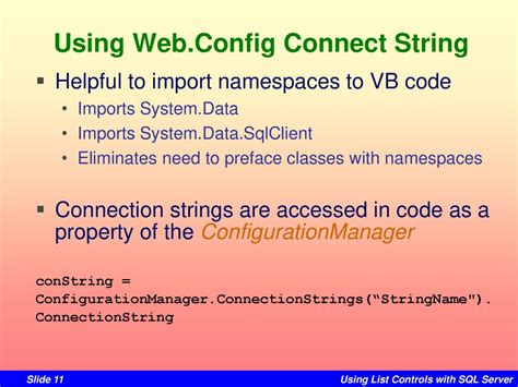 Using List Controls With Sql Server Ppt Download Using List Controls With Sql Server Ppt Download
