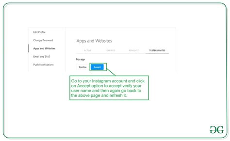 how to generate api url for public instagram feeds in android geeksforgeeks