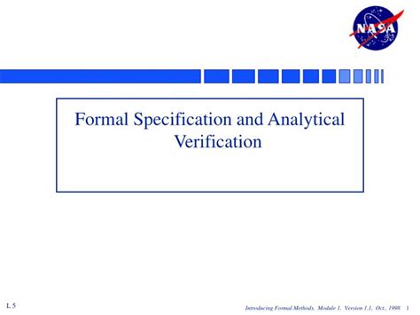 Ppt Formal Specification And Analytical Verification Powerpoint Presentation Id 6367369
