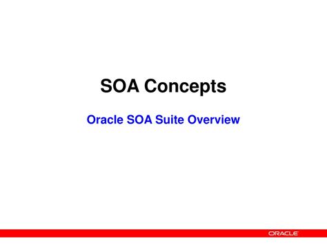 Ppt Oracle Soa Suite Overview Maximizing Business Agility With