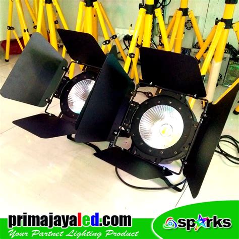 Set Double Fresnel LED 100 Watt COB Prima Jaya LED