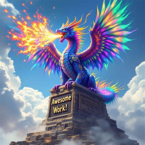 Awesome Work Iris Dragon Majestic Aztec Dragon Unleashes