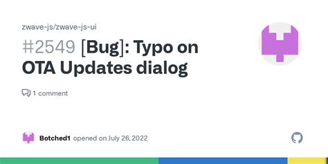 Bug Typo On OTA Updates Dialog Issue 2549 Zwave Js Zwave Js Ui