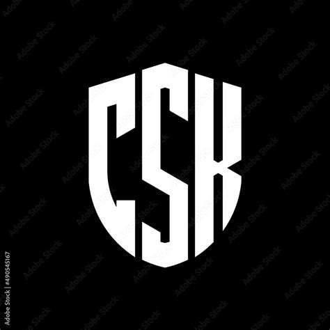 Csk Letter Logo Design Csk Modern Letter Logo With Black Background Csk Creative Letter Logo