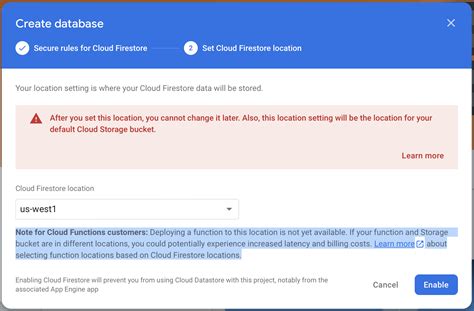 Firebase Google Cloud Us West1 Cloud Functions Not Available