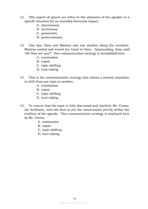 Oral Communication In Context Quarter 2 Module 2 Understanding Speech Context Speech Style