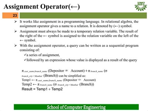 dbms 11 relational algebra ppt