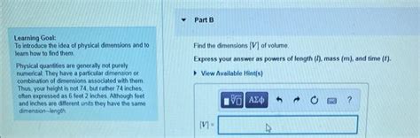 Solved Learning Goal To Introduce The Idea Of Physical Chegg