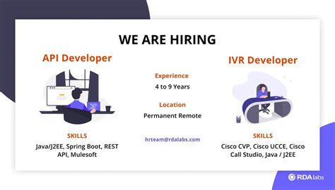 Rdalabs Llc Hiring Permanent Remote Ivr Developer Cisco Cvp