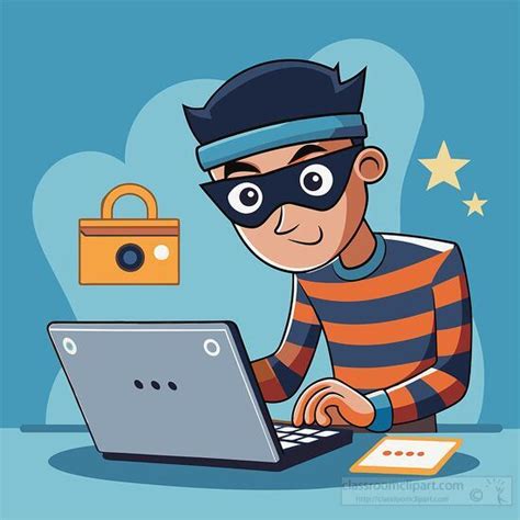 computer clipart computer hacker trying to access a laptop computer by
