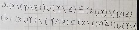 Solved Question Let X Y Z Be Sets Prove The Following Chegg Com