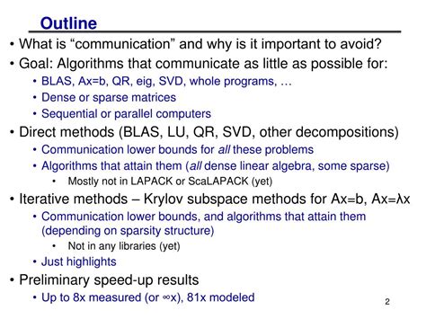 Ppt Minimizing Communication In Linear Algebra Powerpoint Presentation Id 463012