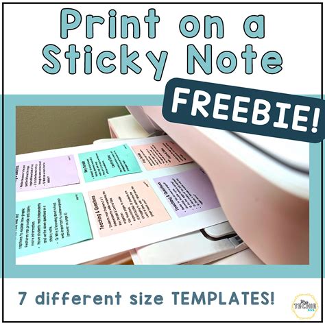 Printing On Sticky Notes