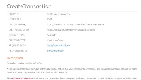 Avalara Tax Calculation Api