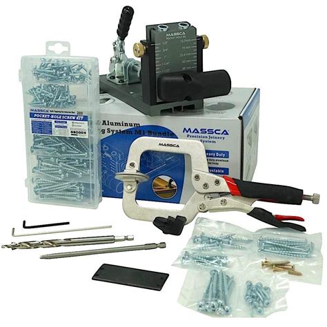 Massca Pro Aluminum Pocket Hole Jig System M1 Bundle Tools Shop