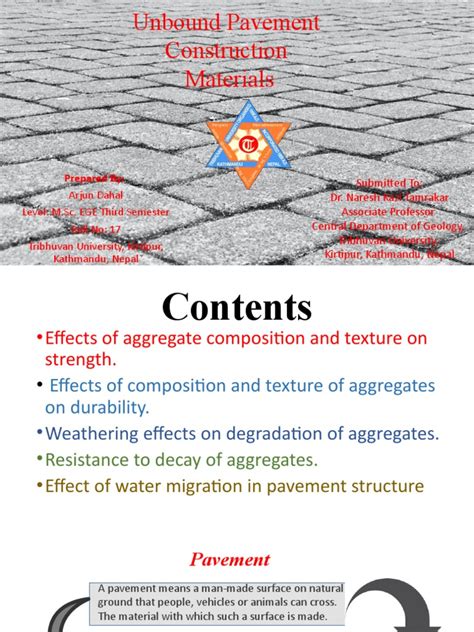17 Arjun Dahal Unbound Pavement Pdf Sodium Chloride Road Surface