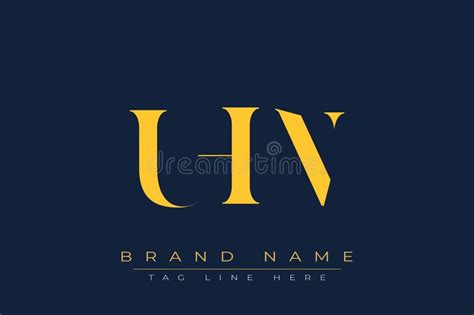 Uhn Abstract Letter Logo Design Stock Vector Illustration Of Abstract Modern 375254218