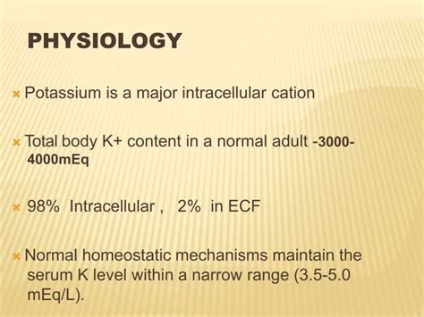 Diagnosis And Management Of Hyperkalemia Pptx