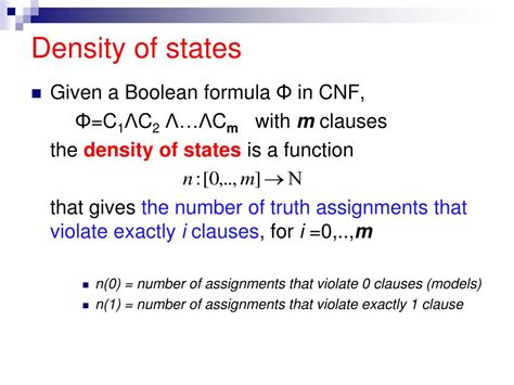 ppt computing the density of states of boolean formulas powerpoint
