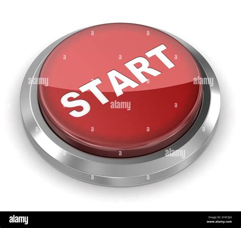Push Button Start Stock Photo Alamy