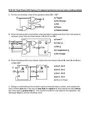 ECE Final Pdf ECE Final Exam Spring Required Problems And One Extra Credit