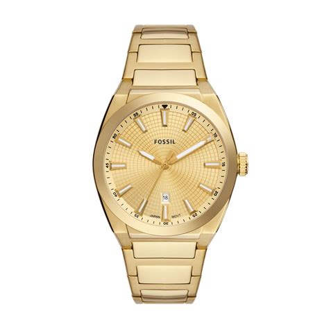 Ripley Reloj De Pulsera Fossil Dorado Hombre Fs5965
