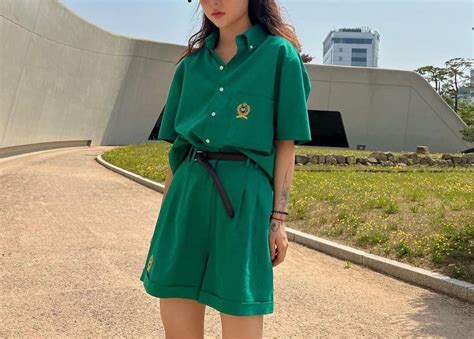 그린 린넨 셋업 컬러 추가 헬로마켓