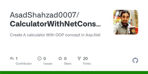 Github Asadshahzad0007calculatorwithnetconsole Create A Calculator With Oop Concept In Aspnet
