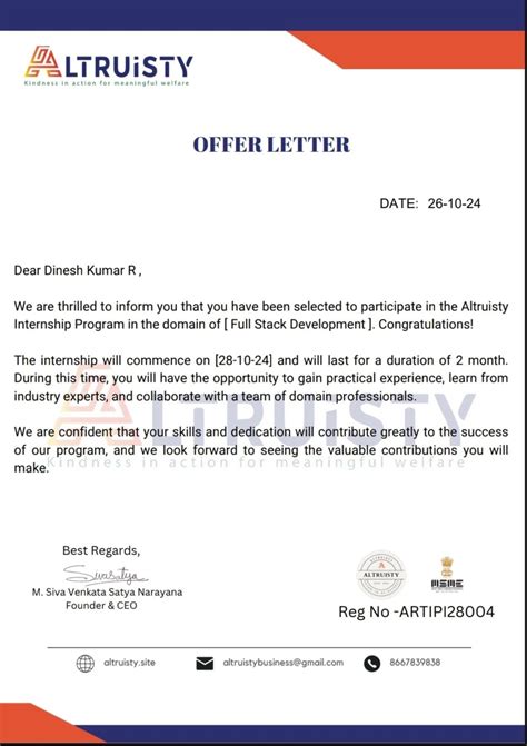 Dinesh Kumar On Linkedin Internship Fullstackdevelopment