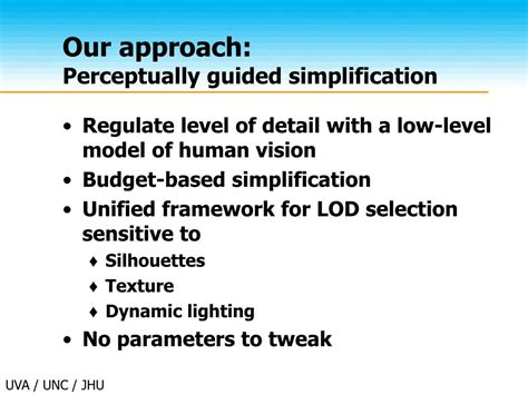 Ppt Perceptually Guided Simplification Of Lit Textured Meshes Powerpoint Presentation Id