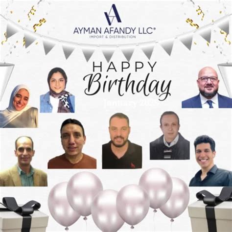 Ayman Afandy Llc On Linkedin Lets Celebrate The January Birthdays Of Some Amazing Members Of
