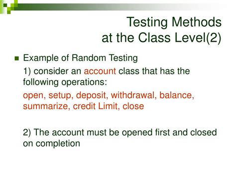 Ppt Object Oriented Testing Powerpoint Presentation Free Download