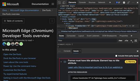 Whats New In Devtools Microsoft Edge 91 Microsoft Edge Developer