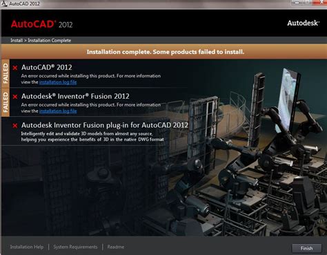 Installation Complete Some Products Failed To Install Autodesk Community