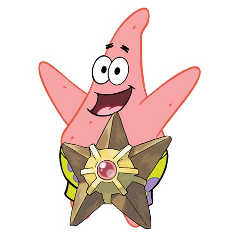 Patrick And Staryu Spongebob Pokemon By Ebotizer On Deviantart