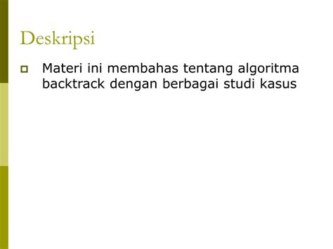 Ppt Algoritma Runut Balik Backtracking Powerpoint Presentation Free Download Id 4761818