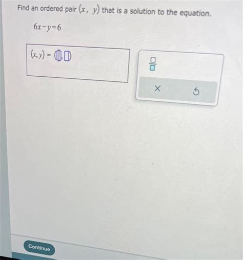 Solved Find An Ordered Pair Xy That Is A Solution To The