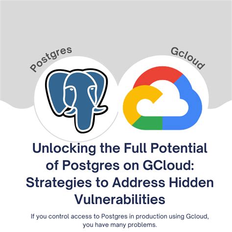 Unlocking The Full Potential Of Postgres On Gcloud Strategies To