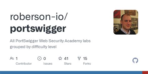 GitHub Roberson Io Portswigger All PortSwigger Web Security Academy Labs Grouped By
