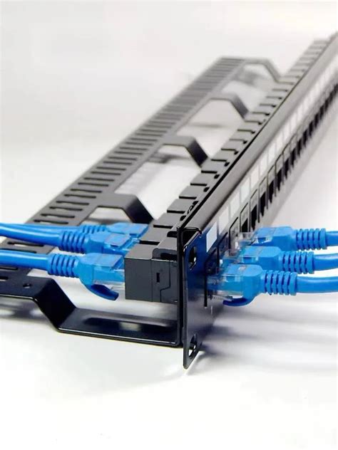 Unshielded Patch Panel CAT6 CAT6A Networking Rackmount RJ45 19inch Blank Patch Panel China