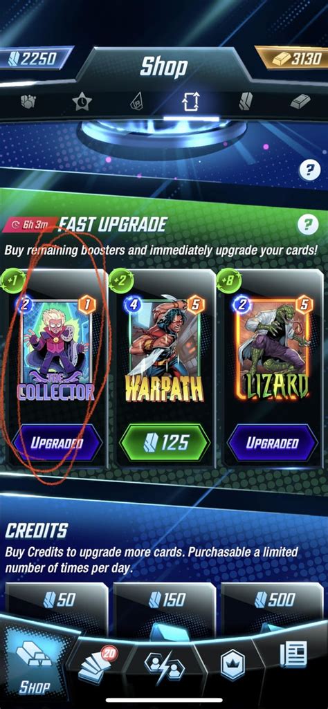 Bug Cant Upgrade The Collector Because It Says I Already Did But Its Clearly Still Grey Which