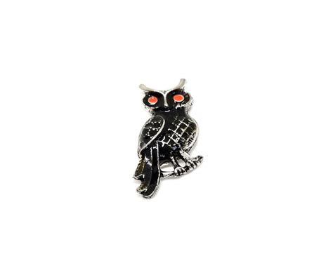 Black Owl Pin Finox