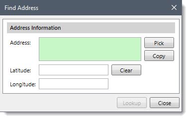 Find Address Command CivilGEO Knowledge Base
