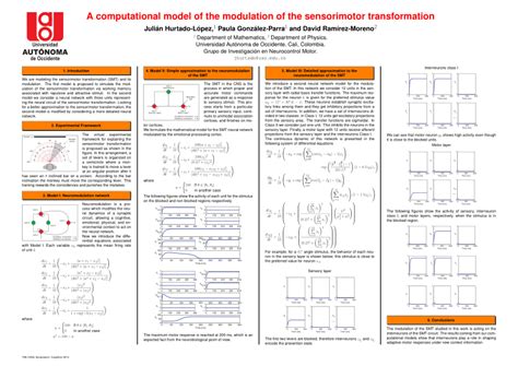 Pdf A Computational Model Of The Modulation Of The Sensorimotor Transformation